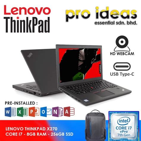 Lenovo Thinkpad X Core I Gb Ram Gb Ssd Year Warranty Lazada