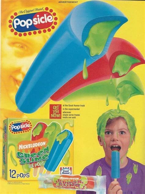 Nickelodeon Green Slime Popsicle Ad 1997 Fandom