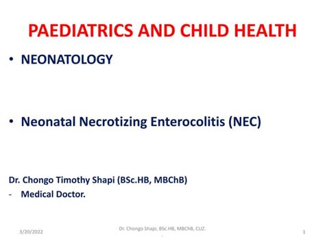 Neonatal Necrotizing Enterocolitis Nec Pdf