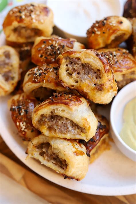The Best Easy Cheesy Homemade Sausage Rolls Slice Of Jess