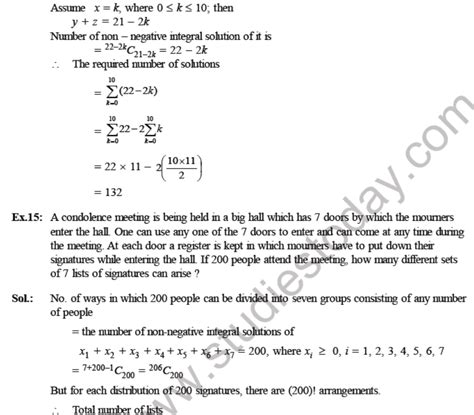 Cbse Class 11 Permutation And Combinations Worksheet F