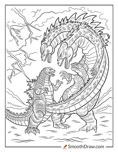 32 Godzilla Coloring Pages Free Printable Pdfs