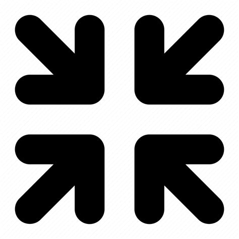 Shrink Resize Minimize Fullscreen Arrows Icon Download On Iconfinder