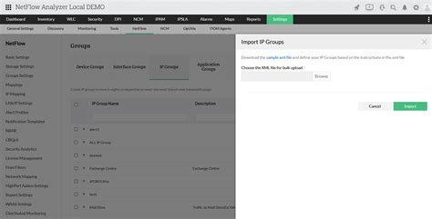 How To Create Or Delete Or Edit An Ip Group In Netflow Analyzer Manageengine