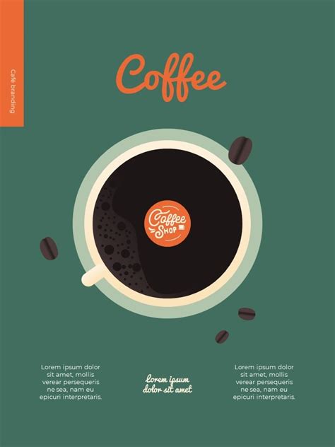 카페 브랜드 비주얼 아이덴티티 커피 테마 템플릿 파워포인트