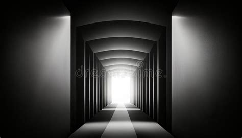 Corridor With Light Background Using Your Project UI UX Design Stock Illustration