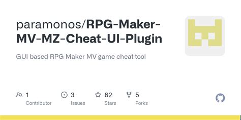 Releases Paramonos RPG Maker MV MZ Cheat UI Plugin GitHub