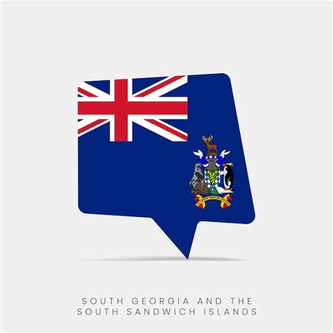 Premium Vector South Georgia And The South Sandwich Islands Flag