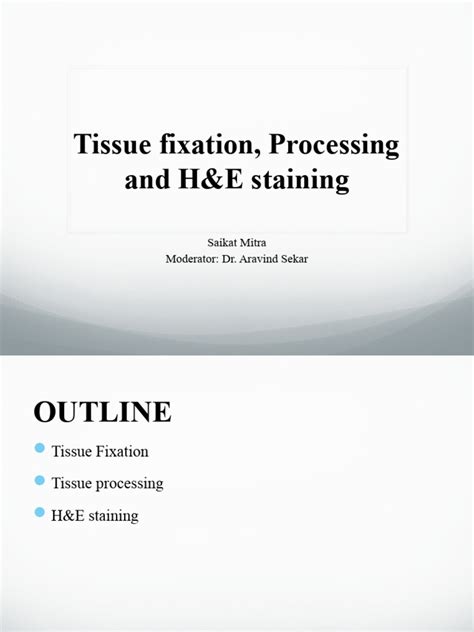 Tissue Fixation Processing Pdf Fixation Histology Staining