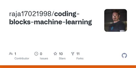 Github Raja Coding Blocks Machine Learning