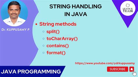 17 String Handling Methods In Java Part 3 Youtube