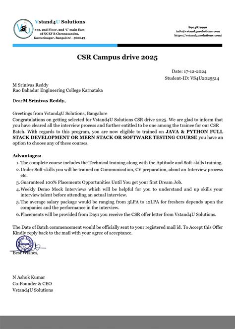 Vstand4usolutions Csrdrive2025 Careerdevelopment Fullstackdevelopment Mernstack