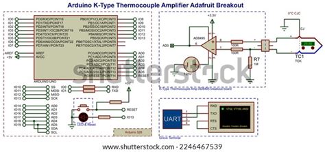 Schematic Diagram Electronic Device On Arduino Stock Illustration Shutterstock