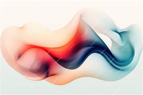 premium ai image parallel bezier curves like wave line generative ai
