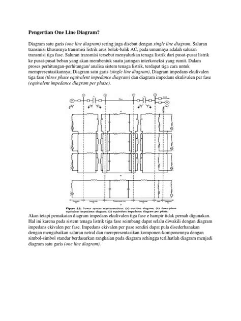 pdf pengertian one line diagram dokumen tips
