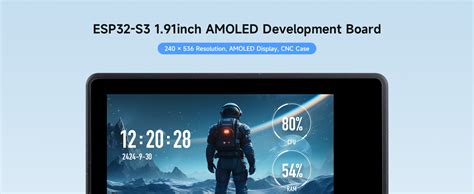 Waveshare Esp32 S3 1 91inch Amoled Display Development Board 240×536 32 Bit Lx7