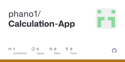 github phano1 calculation app