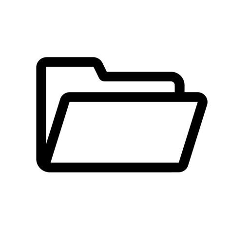 open file folder icon vector 26529791 vector art at vecteezy