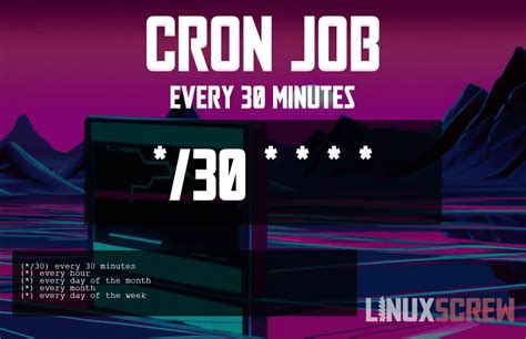 Cron Job Every 30 Minutes Crontab