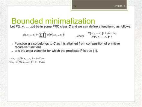 52 Primitive Recursive Functions Ppt