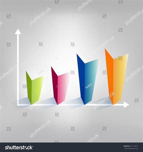 Example Cube Chart Infographics Element Stock Vector Royalty Free