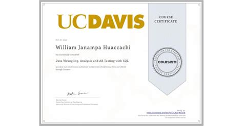 william janampa h on linkedin completion certificate for data