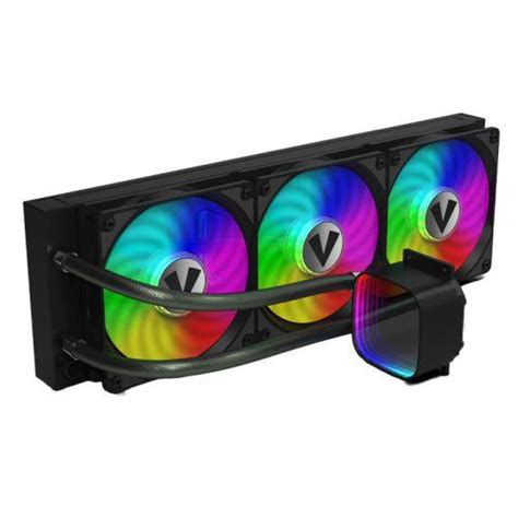 Vida Aquilo Mm ARGB Liquid CPU Cooler X ARGB PWM Fans Infinity Mirror RGB Pump Head Black