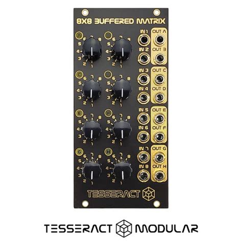 Tesseract Modular 8×8 Buffered Matrix Full Diy Kit Thonk Diy Synthesizer Kits And Components