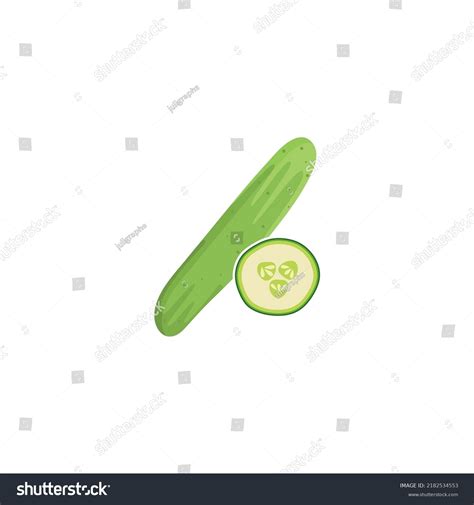 Cucumber Logo Vector Icon Simple Illustration Stock Vector Royalty