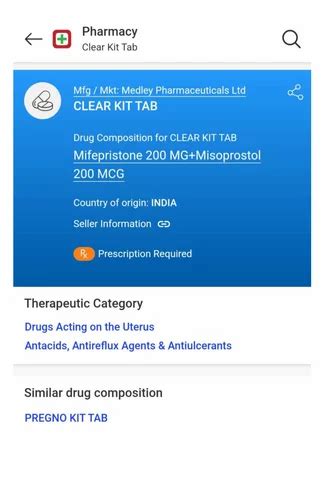 Clear Kit Tablet At ₹ 490stripe Mifepristone Misoprostol Tablet In