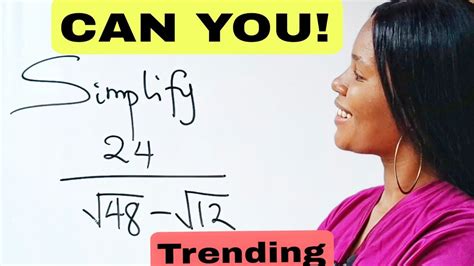 How To Simplify Radicalsurd Questions Youtube