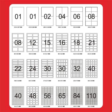 Fasjet A4 Self Adhesive Paper Label 1 Label Per Sheet St 1b ‣ Fasjet