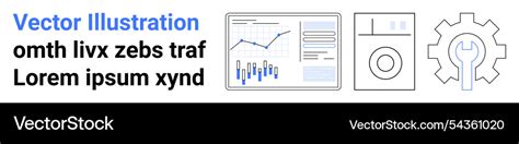 Business Analytics Dashboard With Graphs Data Vector Image