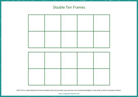 Blank Ten Frames Printable Frame Template Ten Frame 57 Off