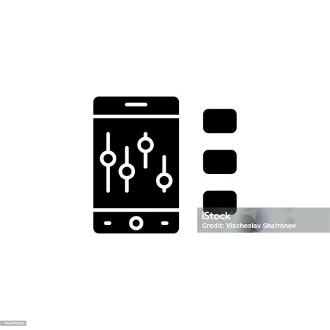 La Cotation Concept Icône Noire Analyse La Cotation Symbole Vecteur