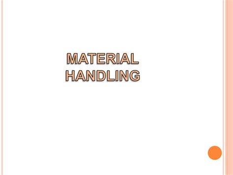 automated material handling system pptx automotive industry
