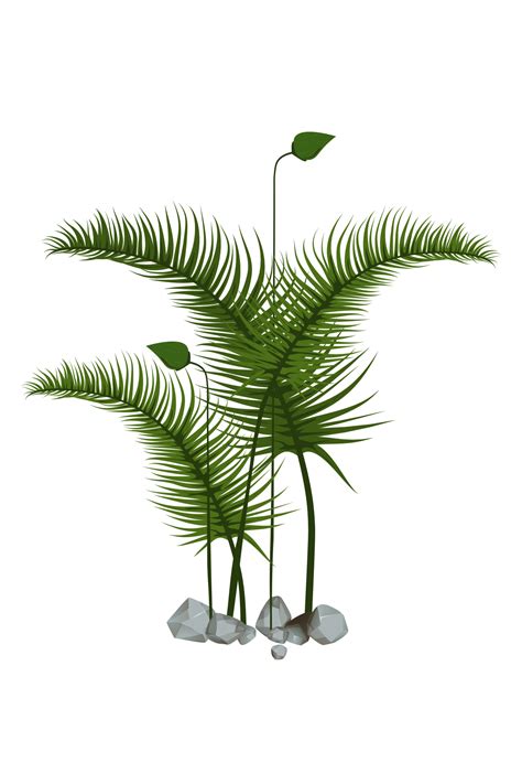 Flat Vector Exterior Plants 2 Plant Vector Plant Drawing Architecture Collage