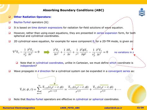Ppt Absorbing Boundary Conditions Abcs 2 Sessions 1 Task Powerpoint Presentation Id