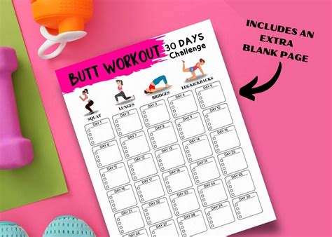 30 Day Butt Lift Challenge 3 Different Levels Of Hip Raise Digital