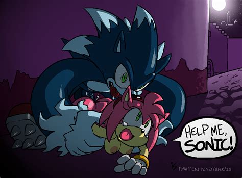 Rule 34 1boy 1girls Amy Rose Ass Blue Fur Blue Hair Breasts Dialogue