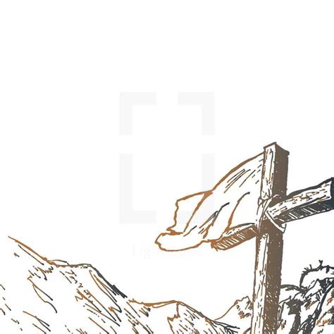 How To Draw A Cross With A Banner