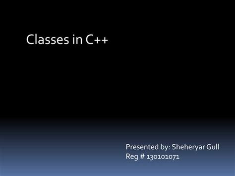 classes ppt