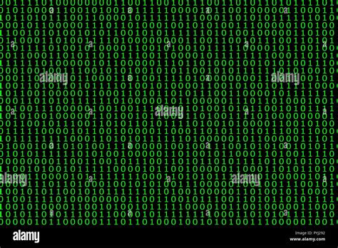 Streaming Binary Code Background Cyber Pattern With Numbers Stock