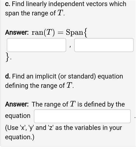 solved let 8 a 6 8 and let t r → rº be the linear