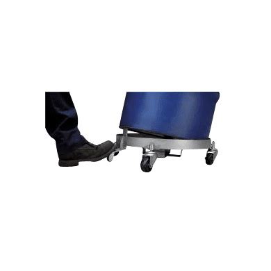 55 Gallon Tilting Drum Dolly Hard Rubber Casters