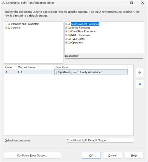 Ssis Series How To Use Conditional Split Sql Freelancer Blog