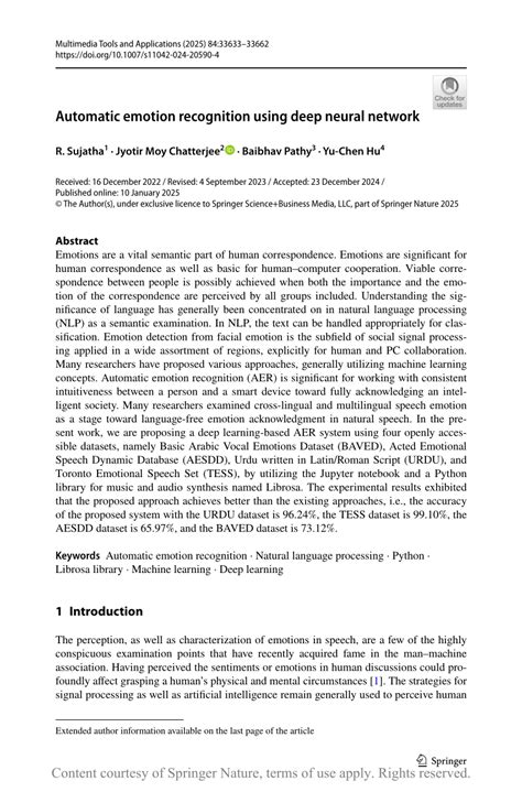 Automatic Emotion Recognition Using Deep Neural Network