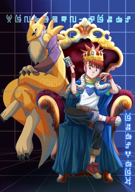 Fanart Illustration Of Ruki Makino And Renamon From Digimon Tamers