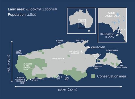 Map Of Kangaroo Island