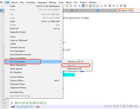 记一次shell脚本换行符的问题：syntax Error Near Unexpected Token `‘dor‘notepad